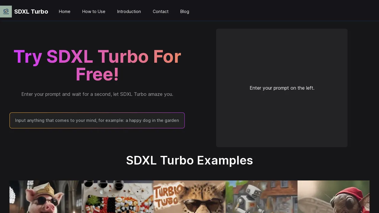 SDXL Turbo Playground - BestofAI